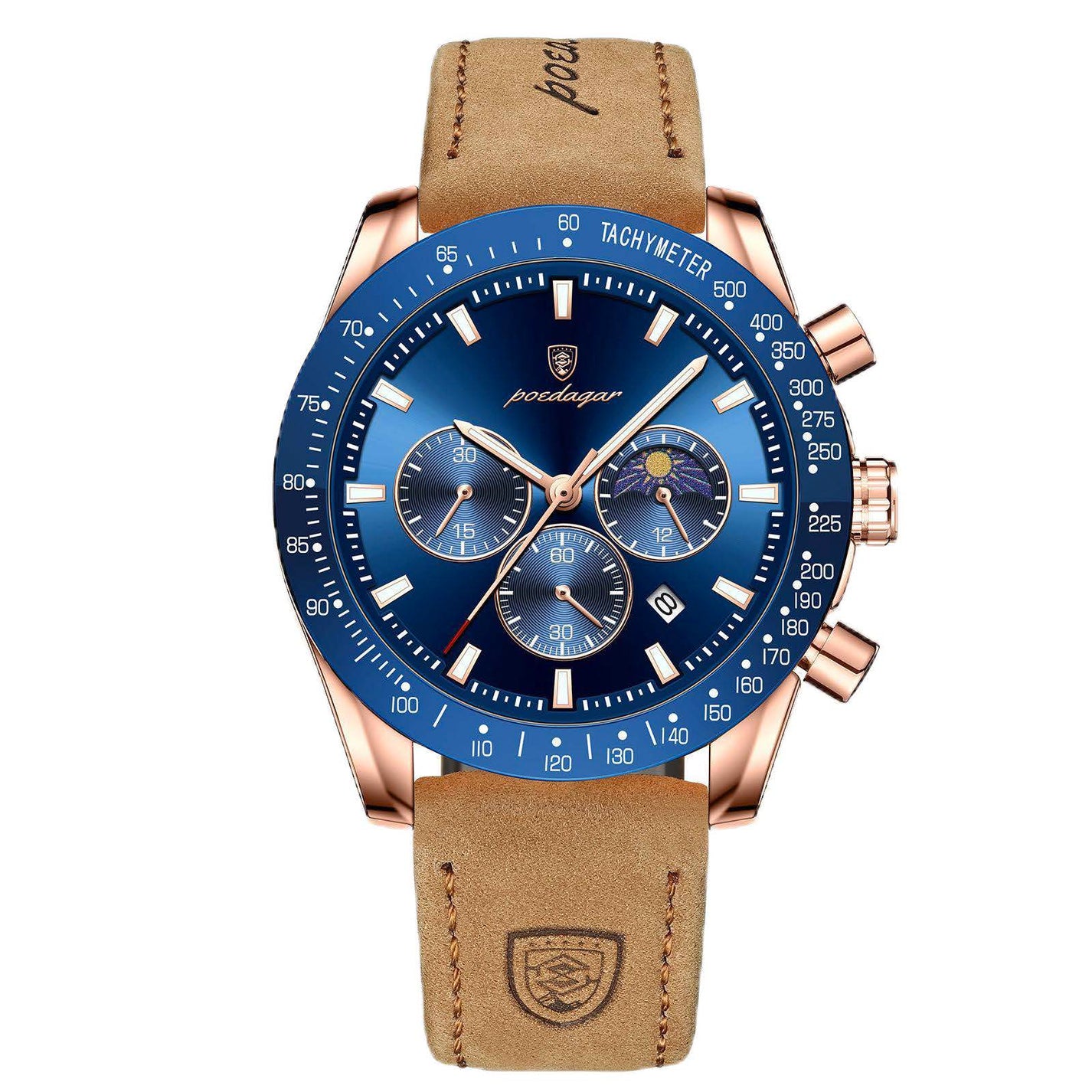 POEDAGAR® Men’s GMT Rangemaster™ - Bronze Edition Chronograph